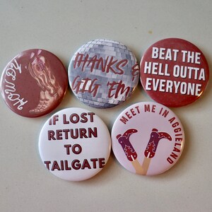 Texas A&M University Aggies 3 Gameday Pinback Buttons - Etsy