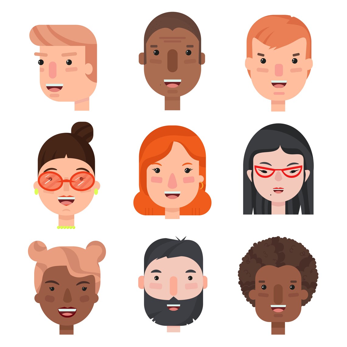 Digital avatar / Website avatar / People icons / Personal | Etsy