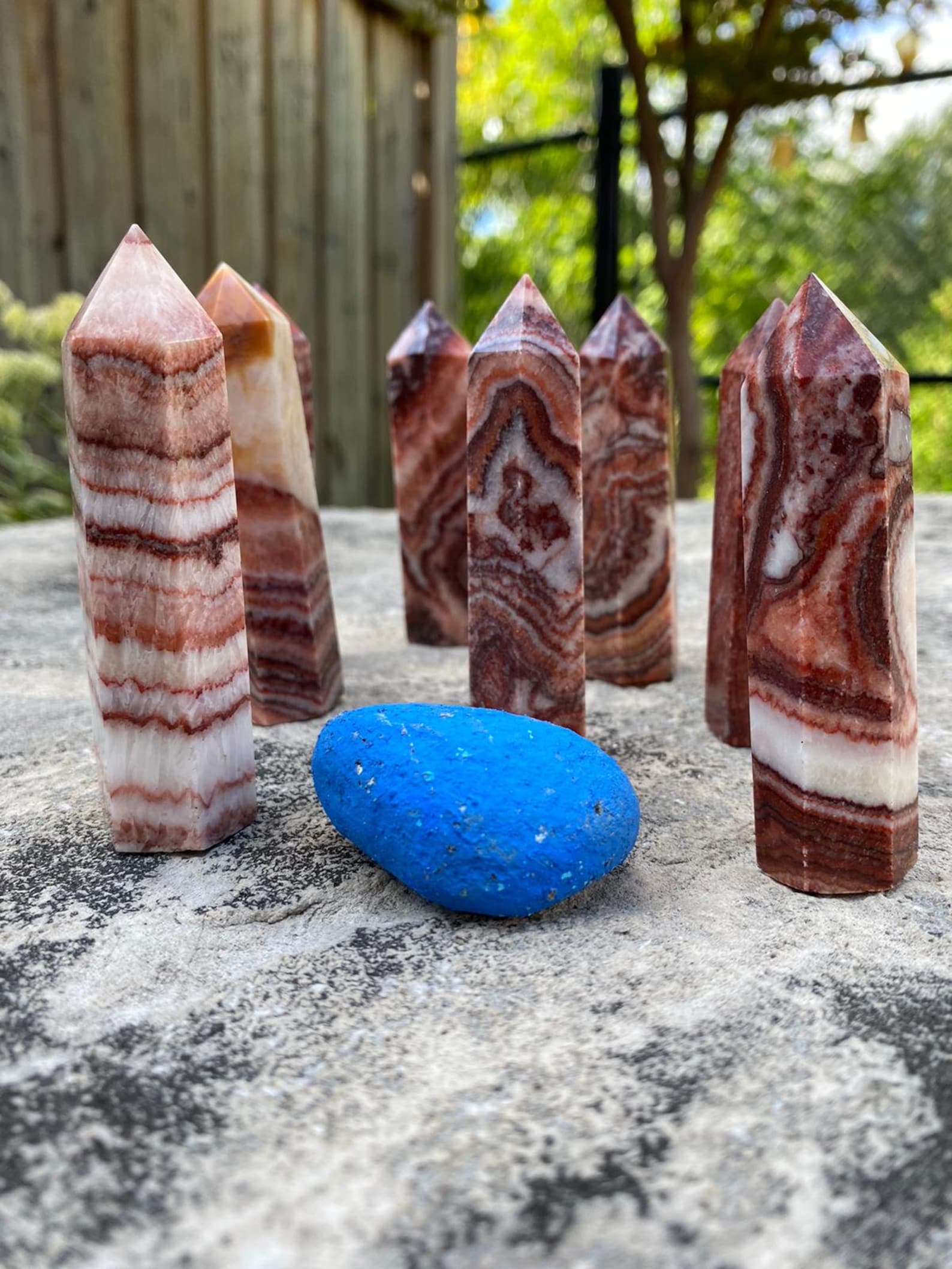 Natural Pork Stone Point || Dali Jasper Tower || Empath Healing Crystal ...