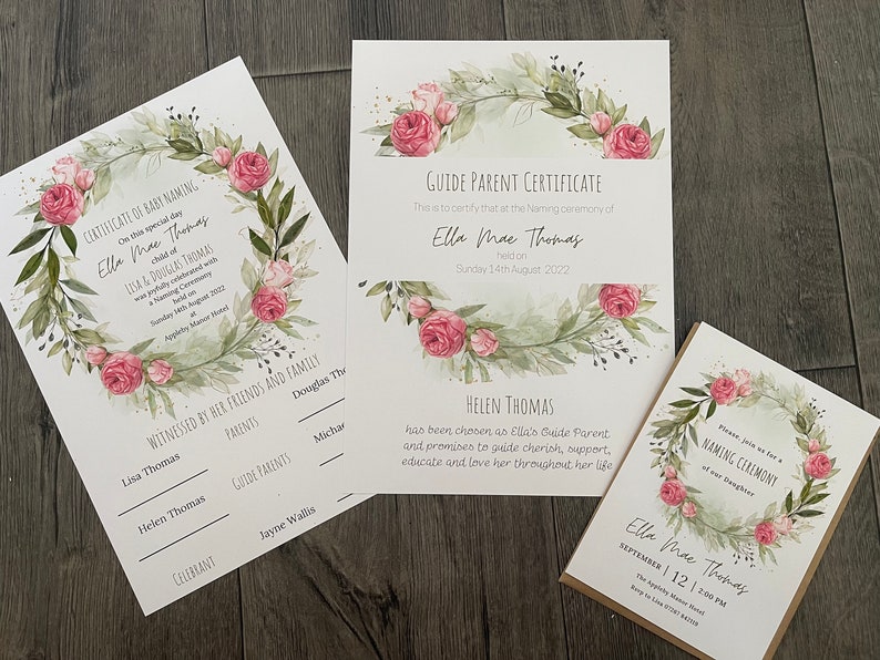 Naming Day Invitation - Etsy