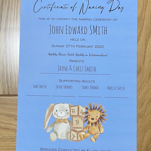 Guide Parent Certificate - Etsy