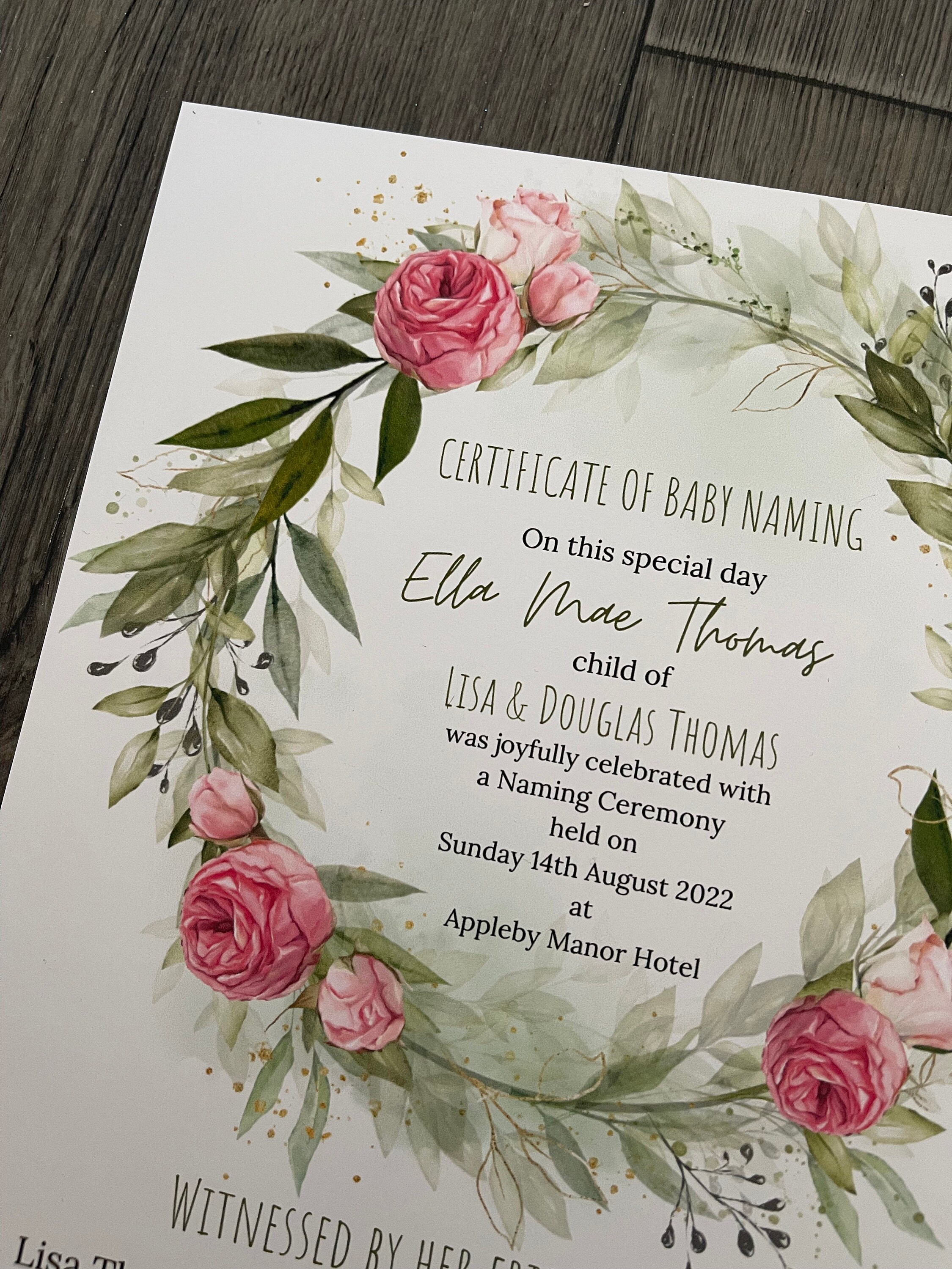 Naming Day Invitation - Etsy