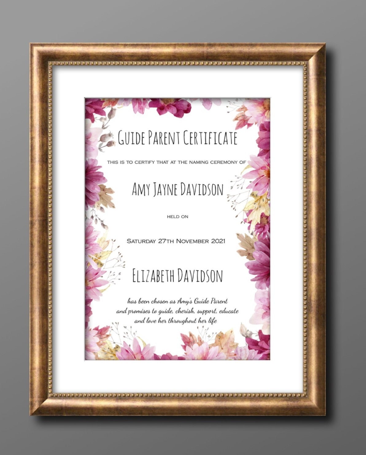Guide Parent Certificate - Etsy