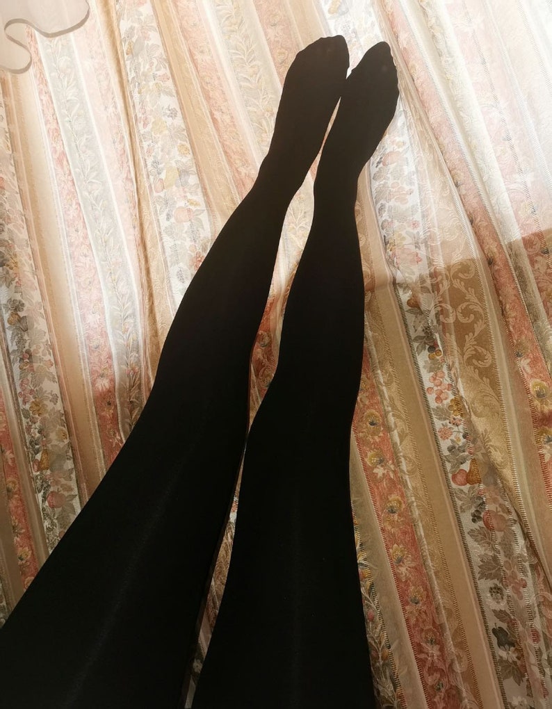 Black Opaque High Waist Shaping Tight, Soft, Durable and Stretchy. - Etsy