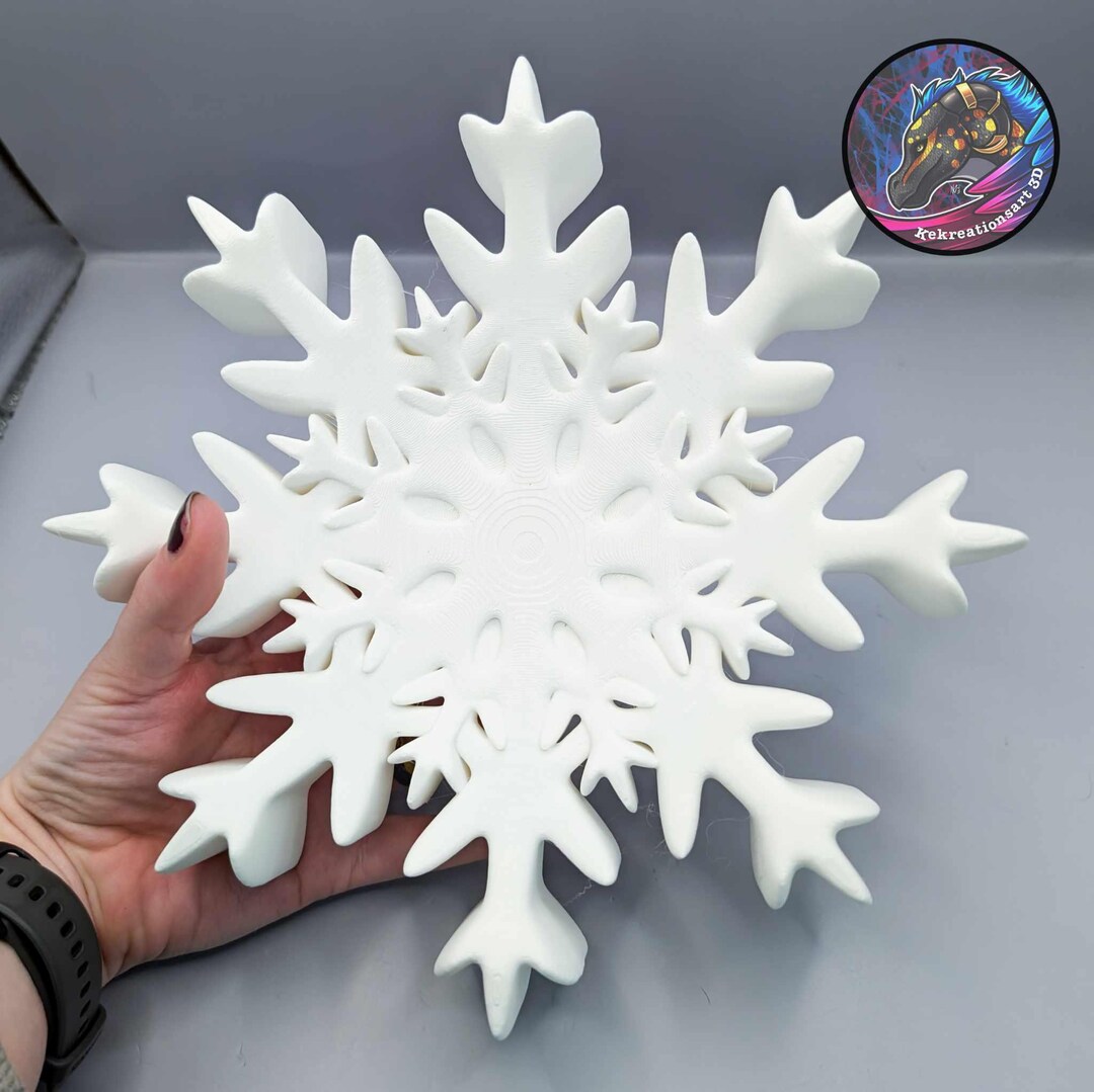 3D Printed Snowflake Key Tray: Winter Home Decor - Etsy