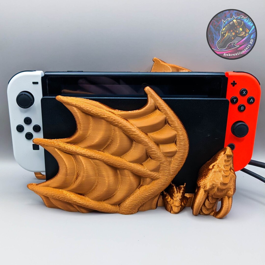 Embossed Dragon Switch Dock Cover - Protective Switch Accessory With ...
