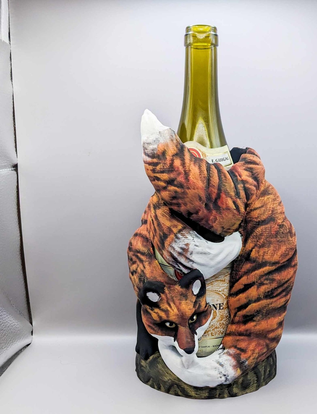 Mystical Kitsune Fox Wine Bottle Holder! Magical Guardian of Your Wine ...