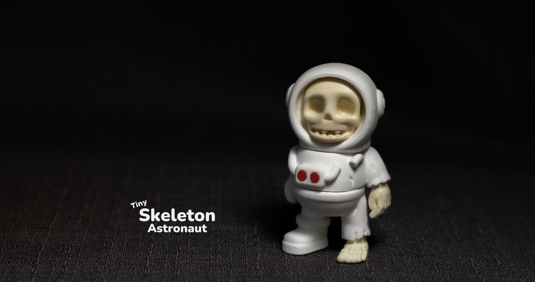 Tiny Skeleton Astronaut From the Outerspace Depths in the Zou3d Galaxy ...