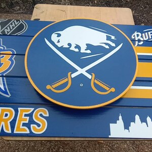 Buffalo Sabres Wooden LED Mn Cave Sign - Etsy