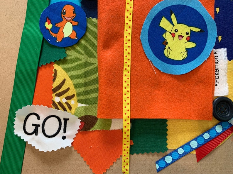 Gotta Catch 'em All Pokemon Slow Stitch Kit, Junk Journal, Textile Art ...