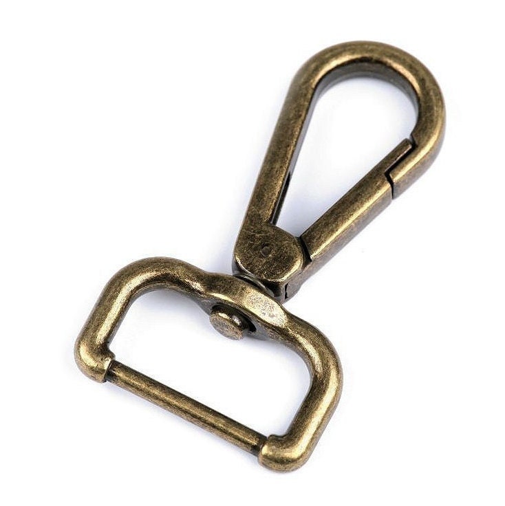 Carabiner 25 Mm Black Silver Old Brass Rainbow Gold - Etsy