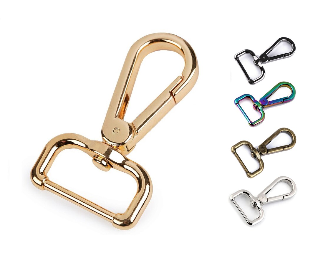 Carabiner 25 Mm Black Silver Old Brass Rainbow Gold 1 Pcs / 5 Pcs / 10 ...
