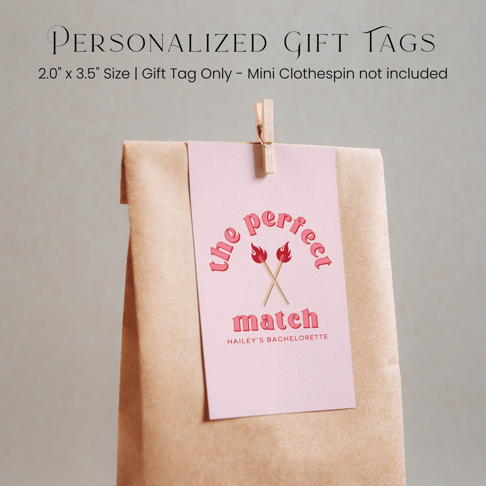 Perfect Match Bachelorette Gift Tags | Perfect Match Bachelorette ...