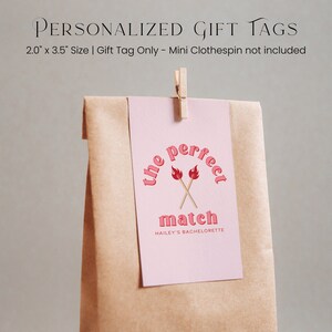 Perfect Match Bachelorette Gift Tags | Perfect Match Bachelorette ...