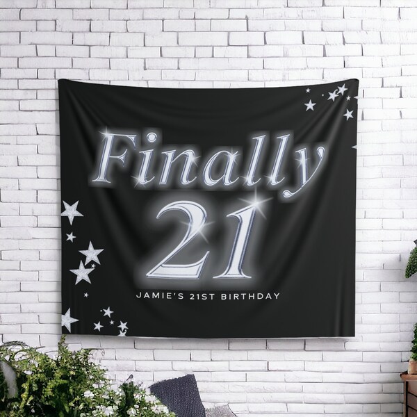Finally 21 Banner - Etsy