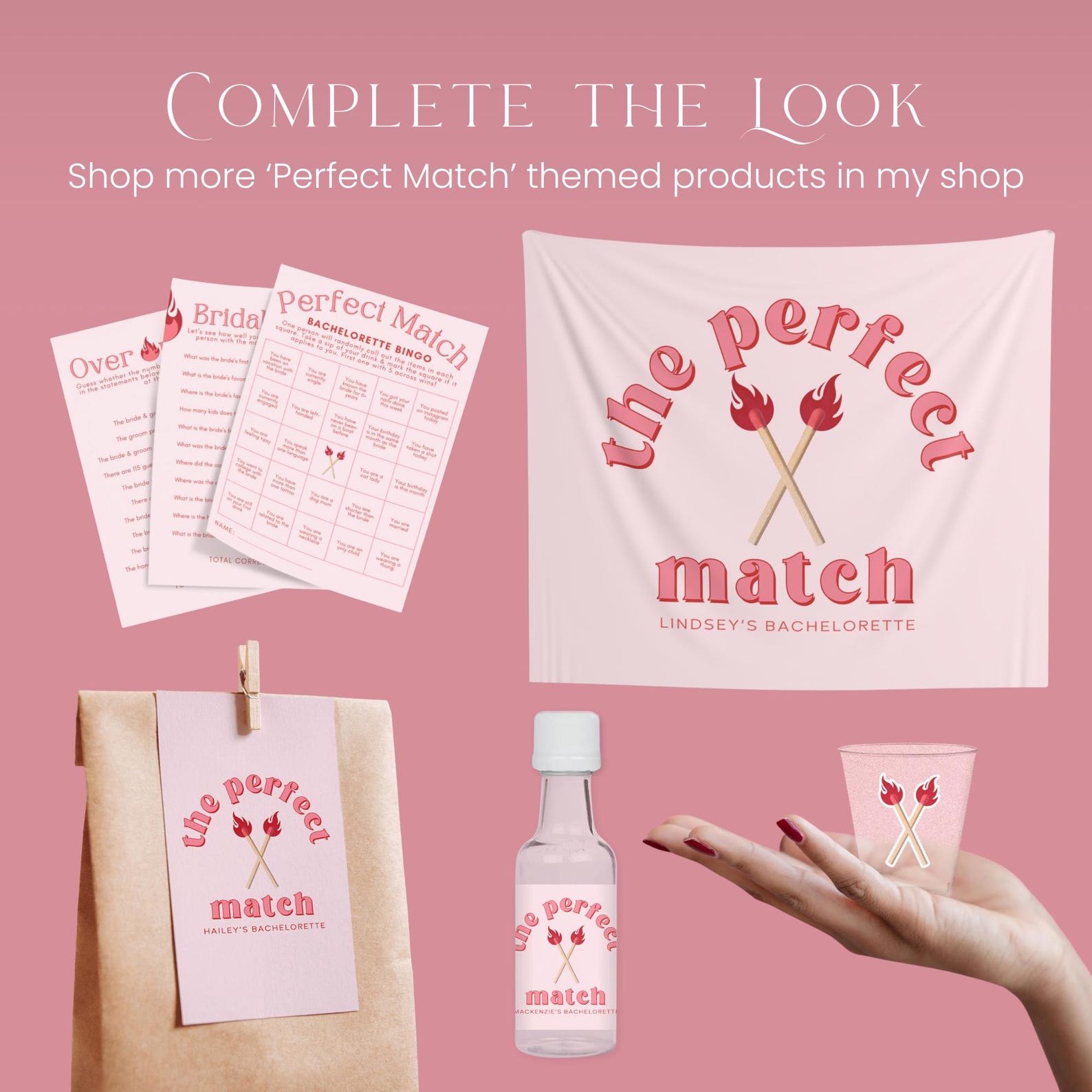 Perfect Match Bachelorette Party Stickers | Perfect Match Bachelorette ...