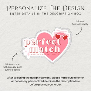 Perfect Match Bachelorette Party Stickers | Perfect Match Bachelorette ...