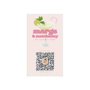Buy the Bride a Drink Venmo Cards Margs and Matrimony Bachelorette ...