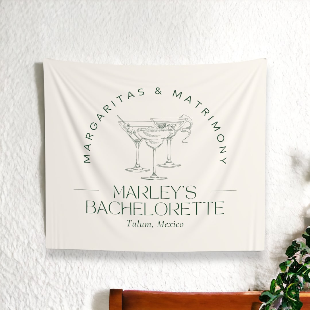 Margaritas and Matrimony Bachelorette Party Banner Margs and Matrimony ...