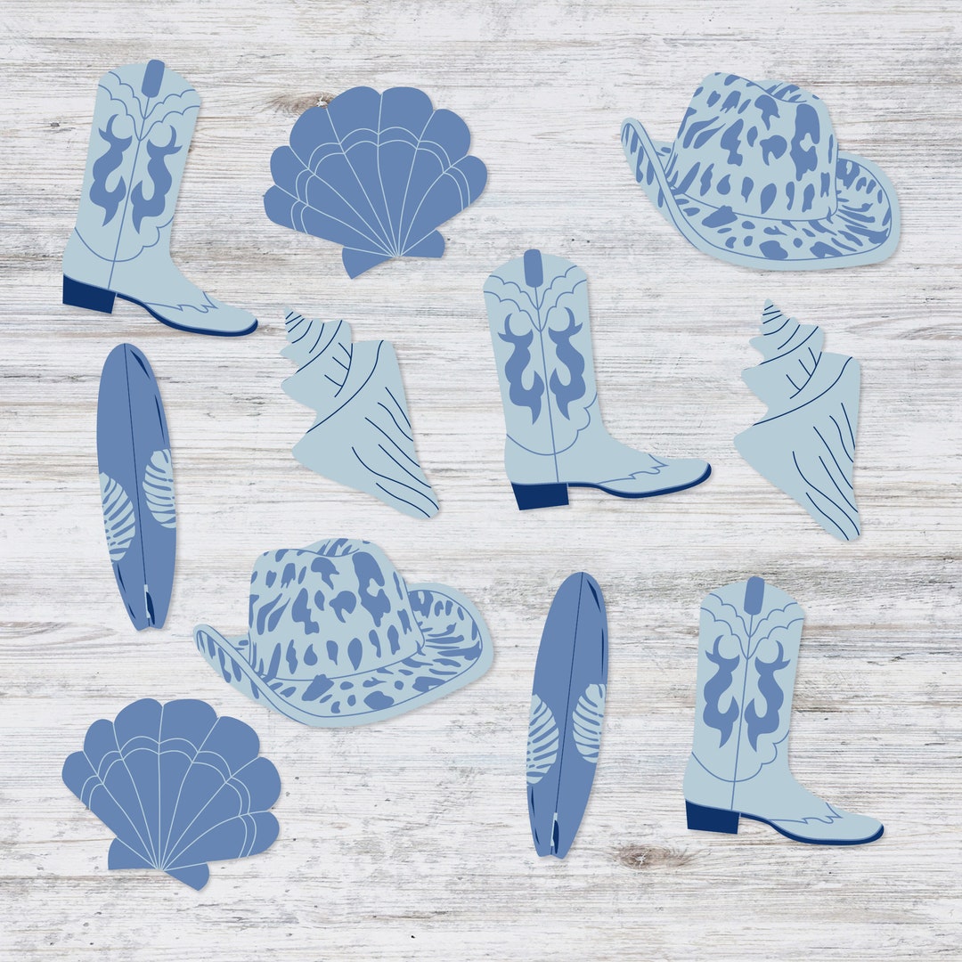 Coastal Cowgirl Bachelorette Confetti | Coastal Cowgirl Bachelorette ...