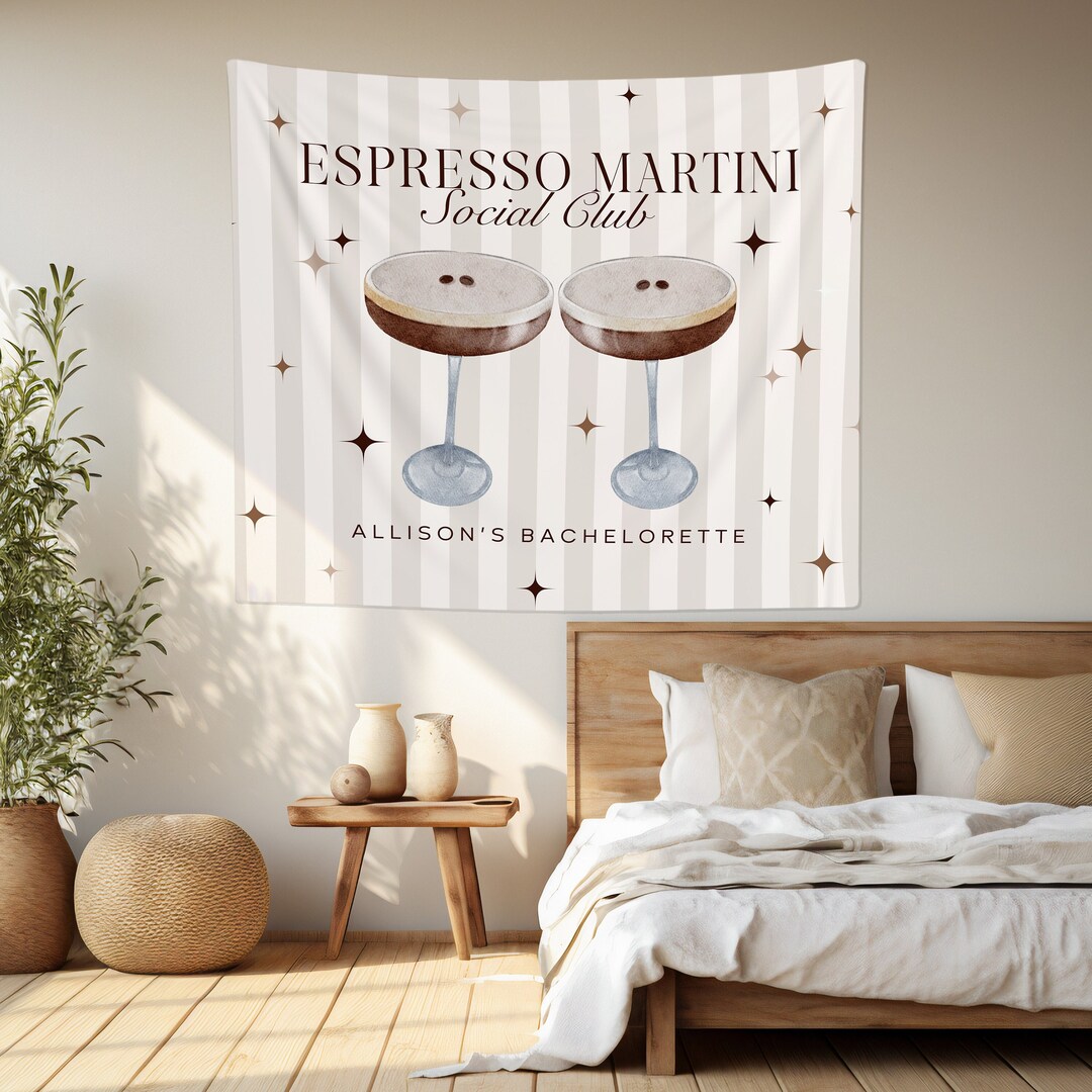 Espresso Martini Bachelorette Banner | Bikinis and Martinis ...