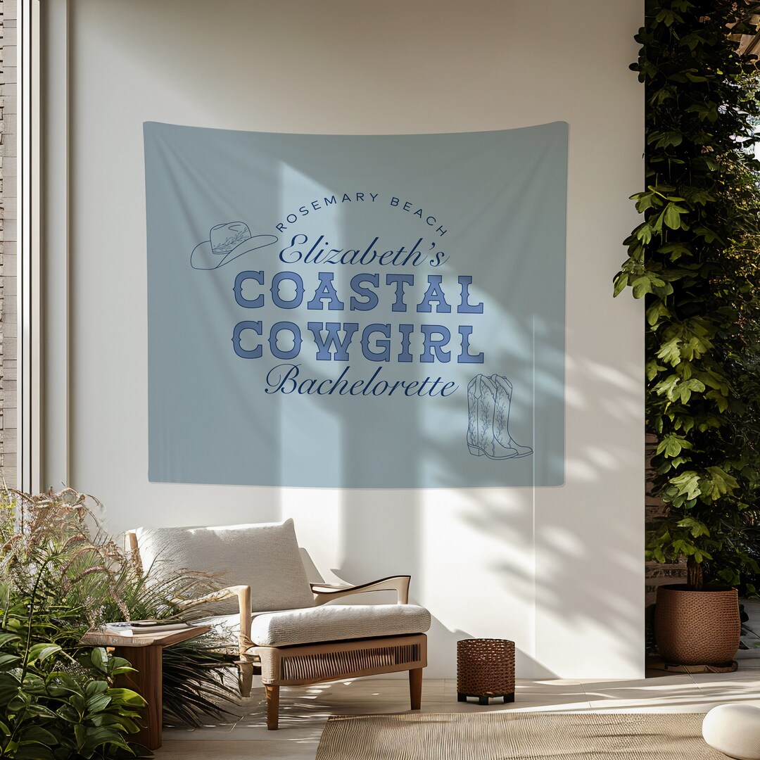 Coastal Cowgirl Bachelorette Party Banner | Coastal Bachelorette ...