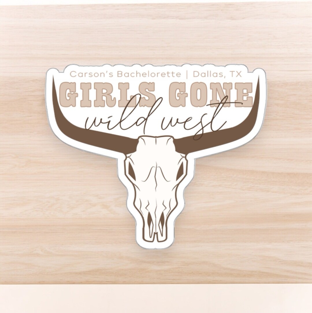 Girls Gone Wild West Bachelorette Party Stickers Western Bachelorette