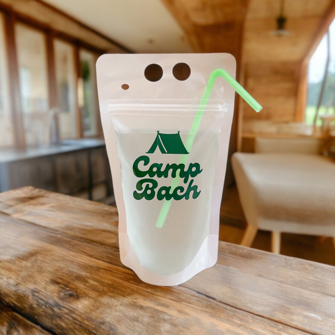 Camp Bach Drink Pouches Camp Bach Favors Camp Bachelorette Favors Camp ...