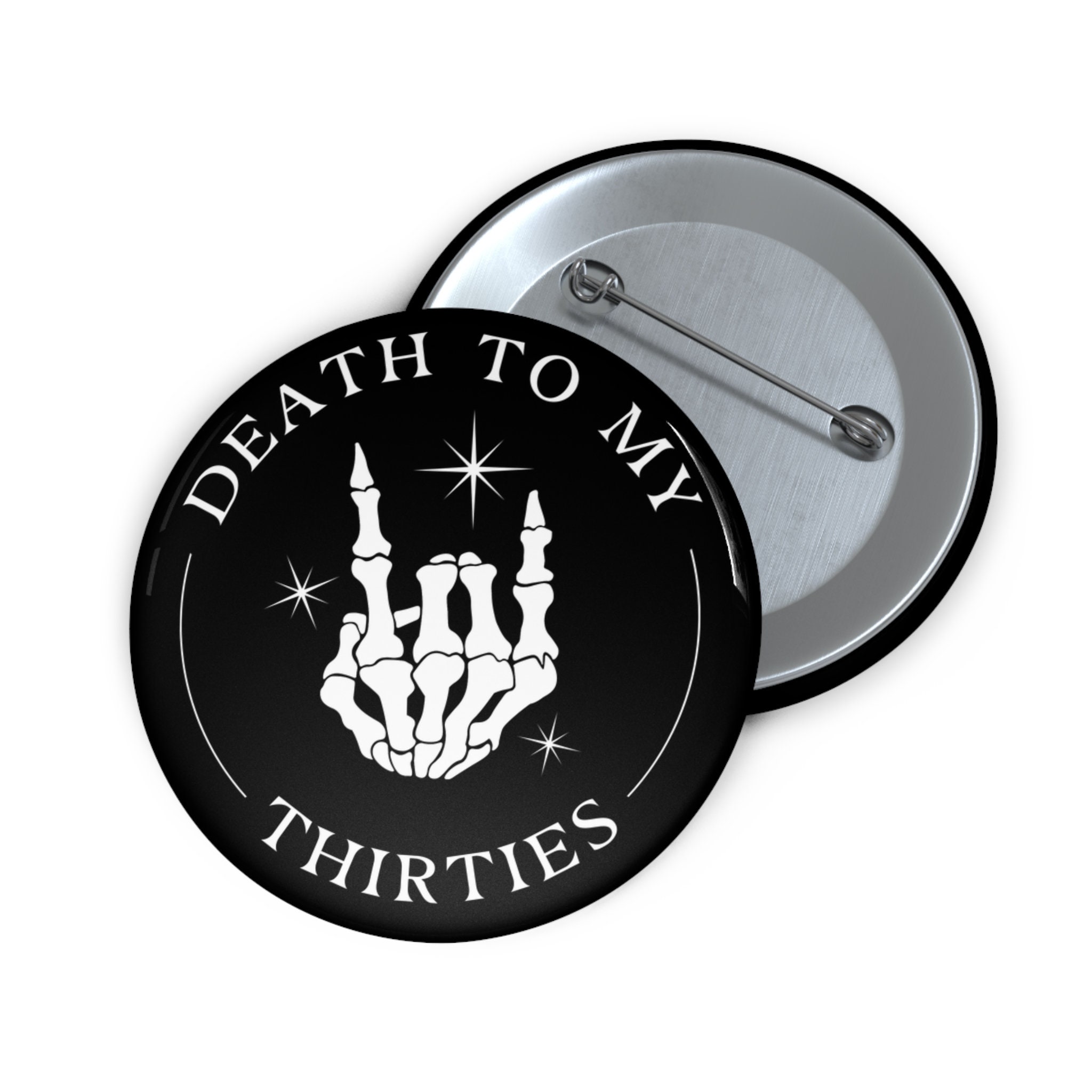 Death to My Thirties Button 40th Birthday Buttons RIP to My 30's 40th ...