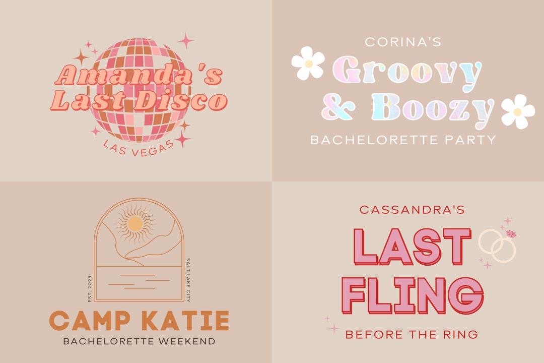Custom Bachelorette Logo Bachelorette Weekend Logo Bachelorette Party Logo PNG - Etsy