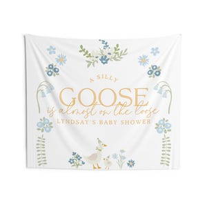 Silly Goose Baby Shower Banner | Goose Theme Baby Shower Decorations ...