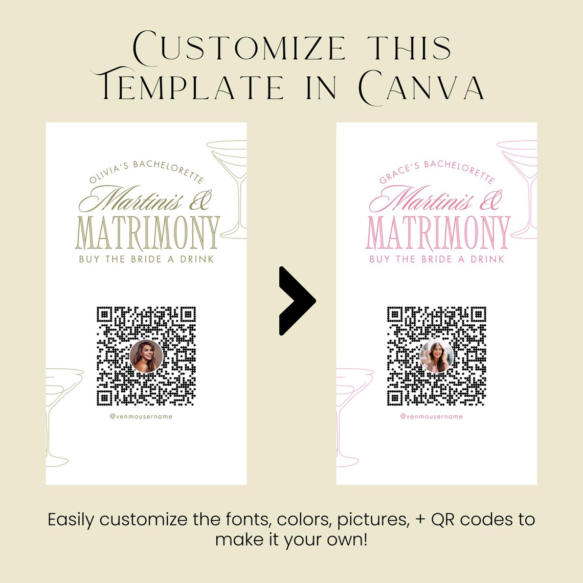 Buy the Bride a Drink Template | Martinis and Matrimony Bachelorette ...