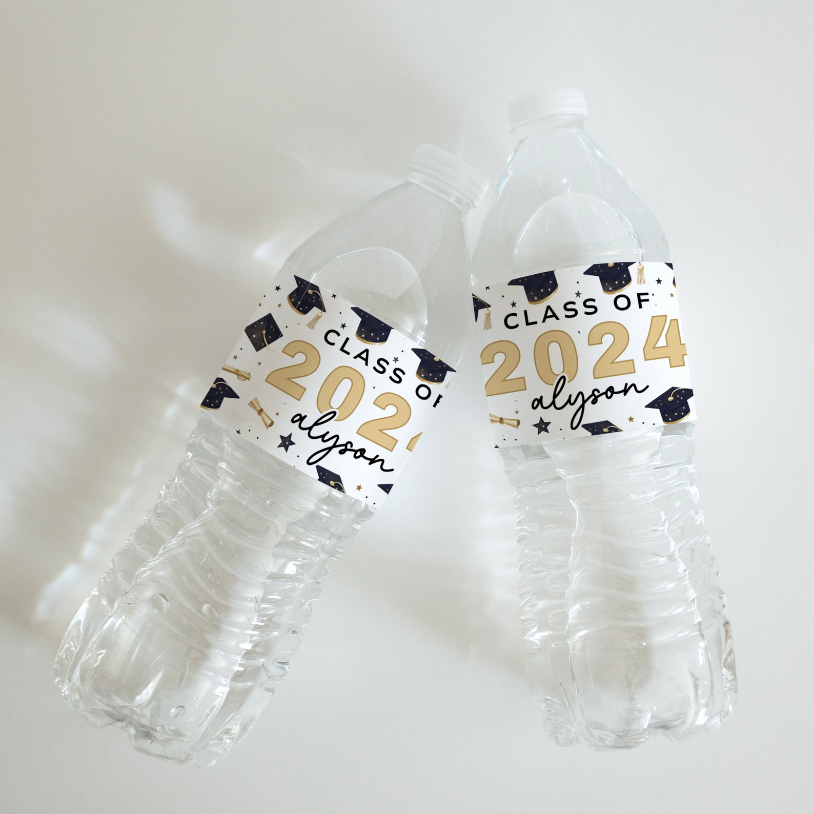 Class of 2024 Graduation Water Bottle Labels Personalized Grad Party ...