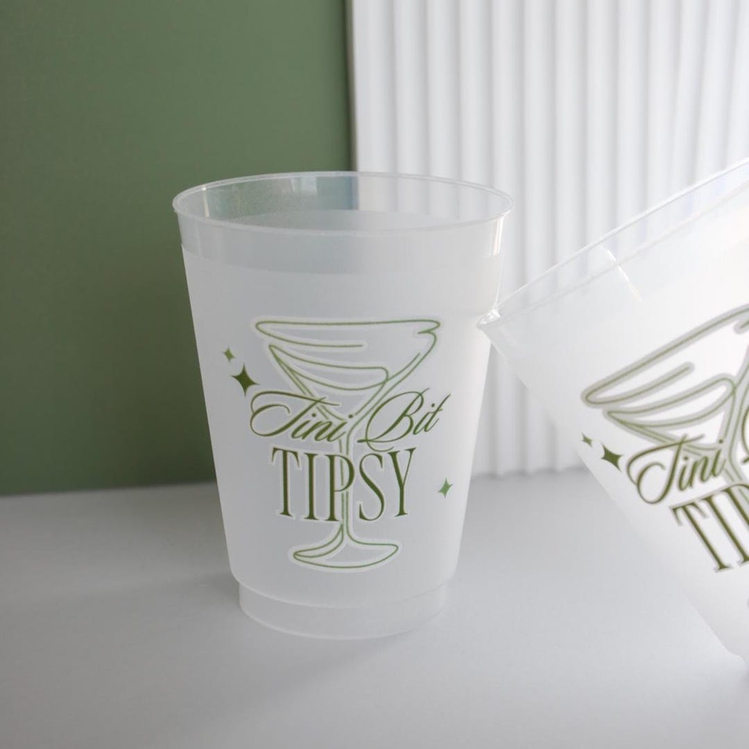 Tini Bit Tipsy Cups | Bride in a Tini Bit Bachelorette Cups | Tini Bit ...