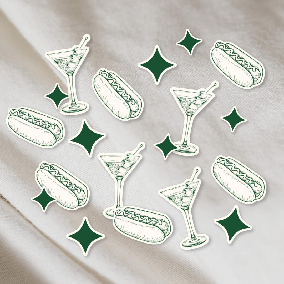 Tinis and Weenies Confetti | Tinis and Weenies Party Decorations ...