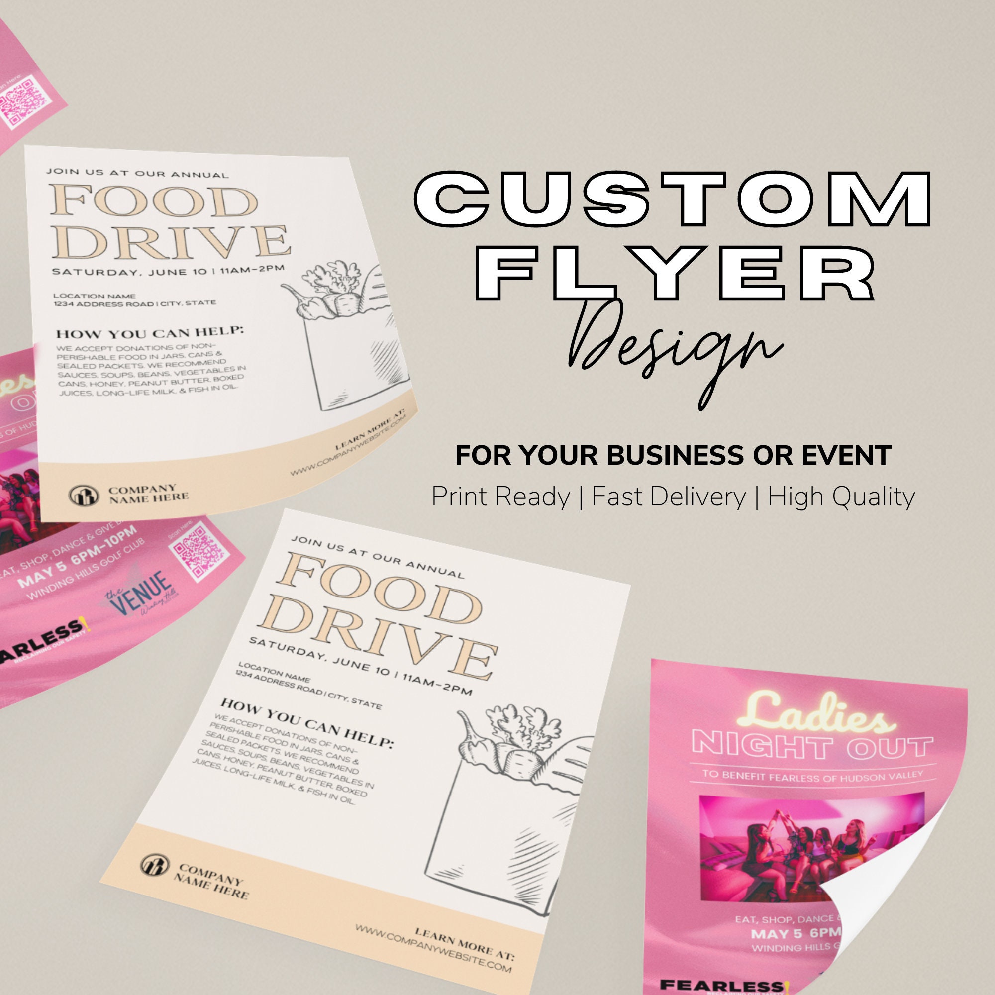 Custom Flyer Design Custom Event Flyer Graphic Design - Etsy