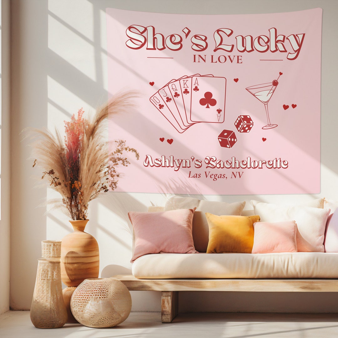 Lucky in Love Bachelorette Party Banner | Las Vegas Bachelorette ...