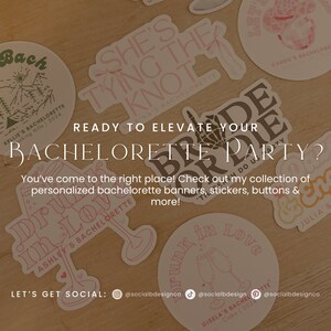 Margs and Matrimony Bachelorette Stickers | Margs and Matrimony ...