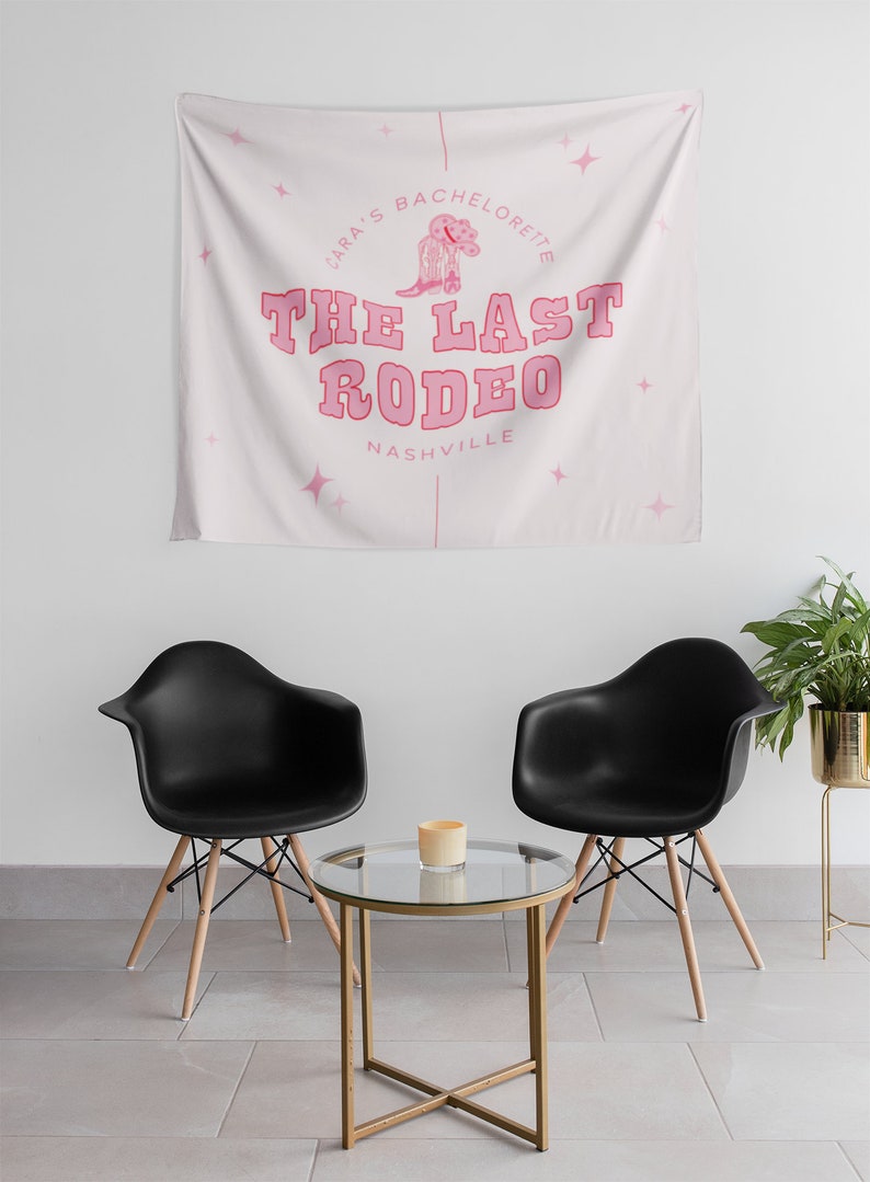 The Last Rodeo Bachelorette Party Banner Nashville Bachelorette Party ...