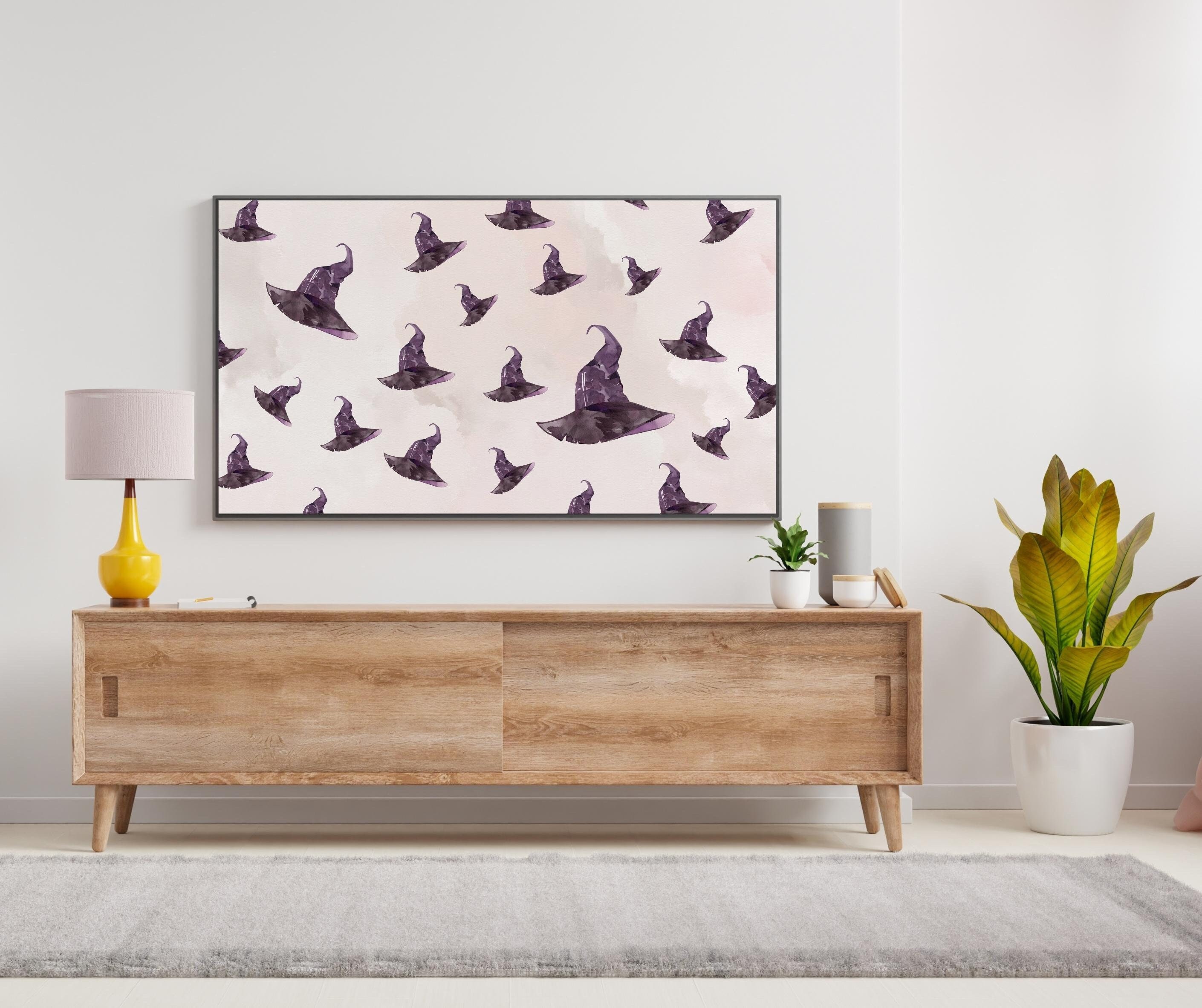 Frame TV Halloween Art, Witch Hat Art, Minimal Halloween Art ...