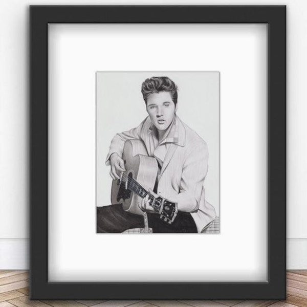 Elvis Pencil Drawing - Etsy