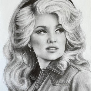 Original Dolly Parton Drawing - Etsy