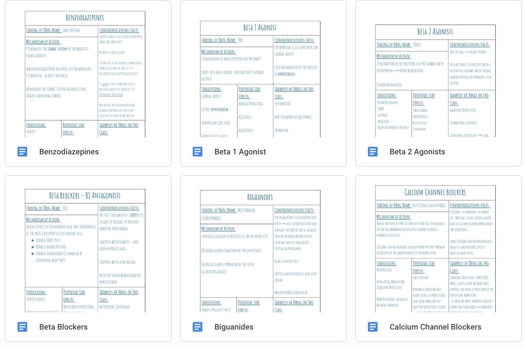 Full Set of ALL Study Cards - Etsy