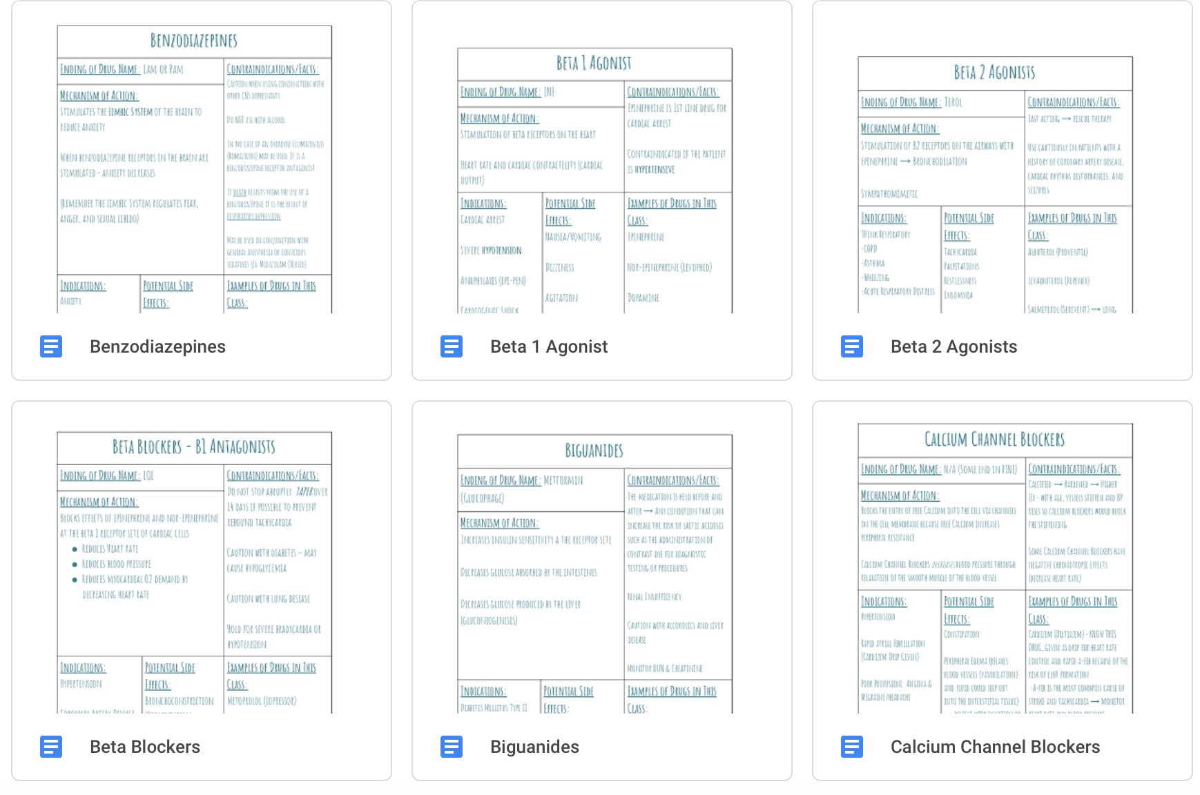 Full Set of ALL Study Cards - Etsy