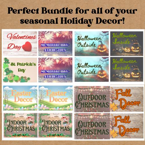 Printable Holiday Decor Storage Labels (digital Download) - Etsy
