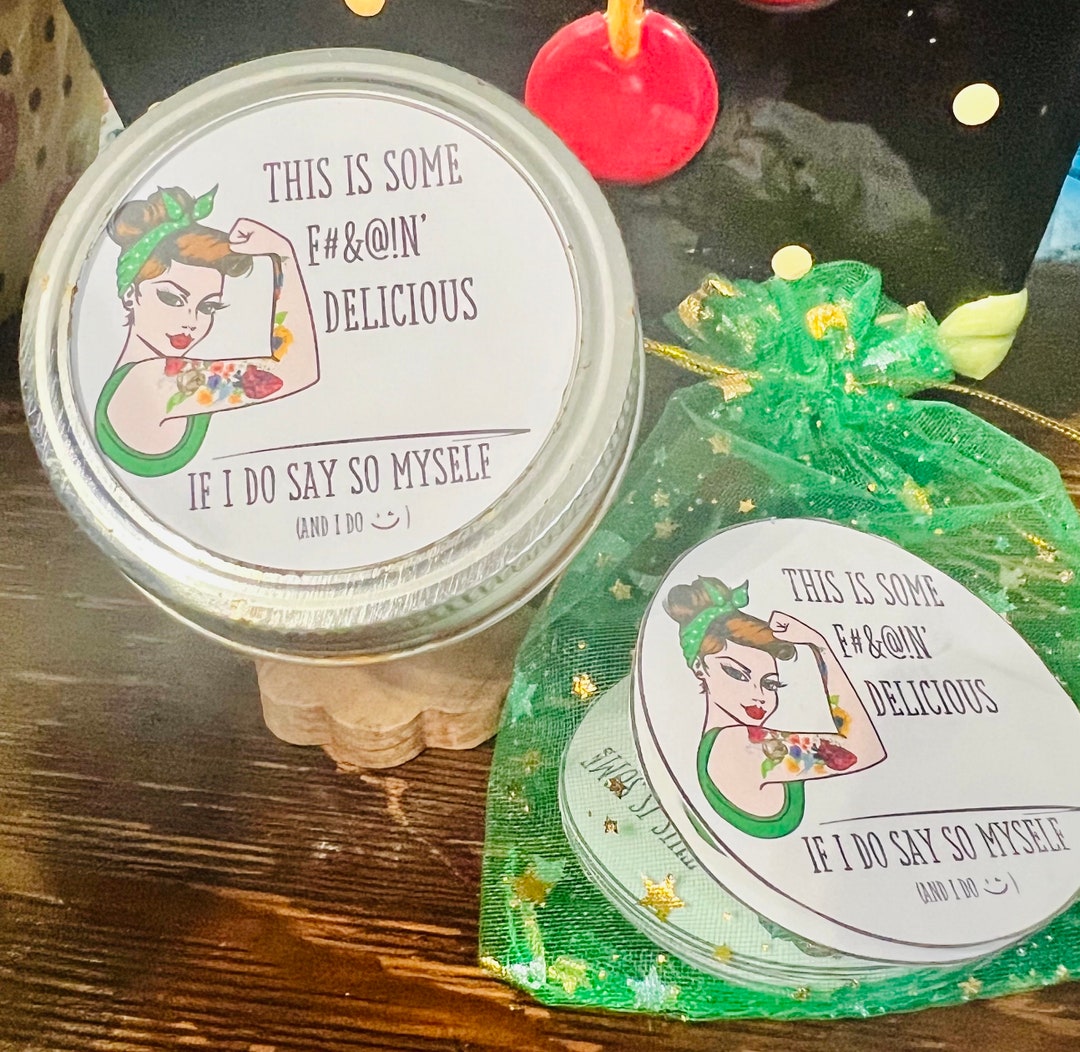 Funny Canning Jar Labels: Pretty F’n Delicious, Lady G Marie Design - Etsy