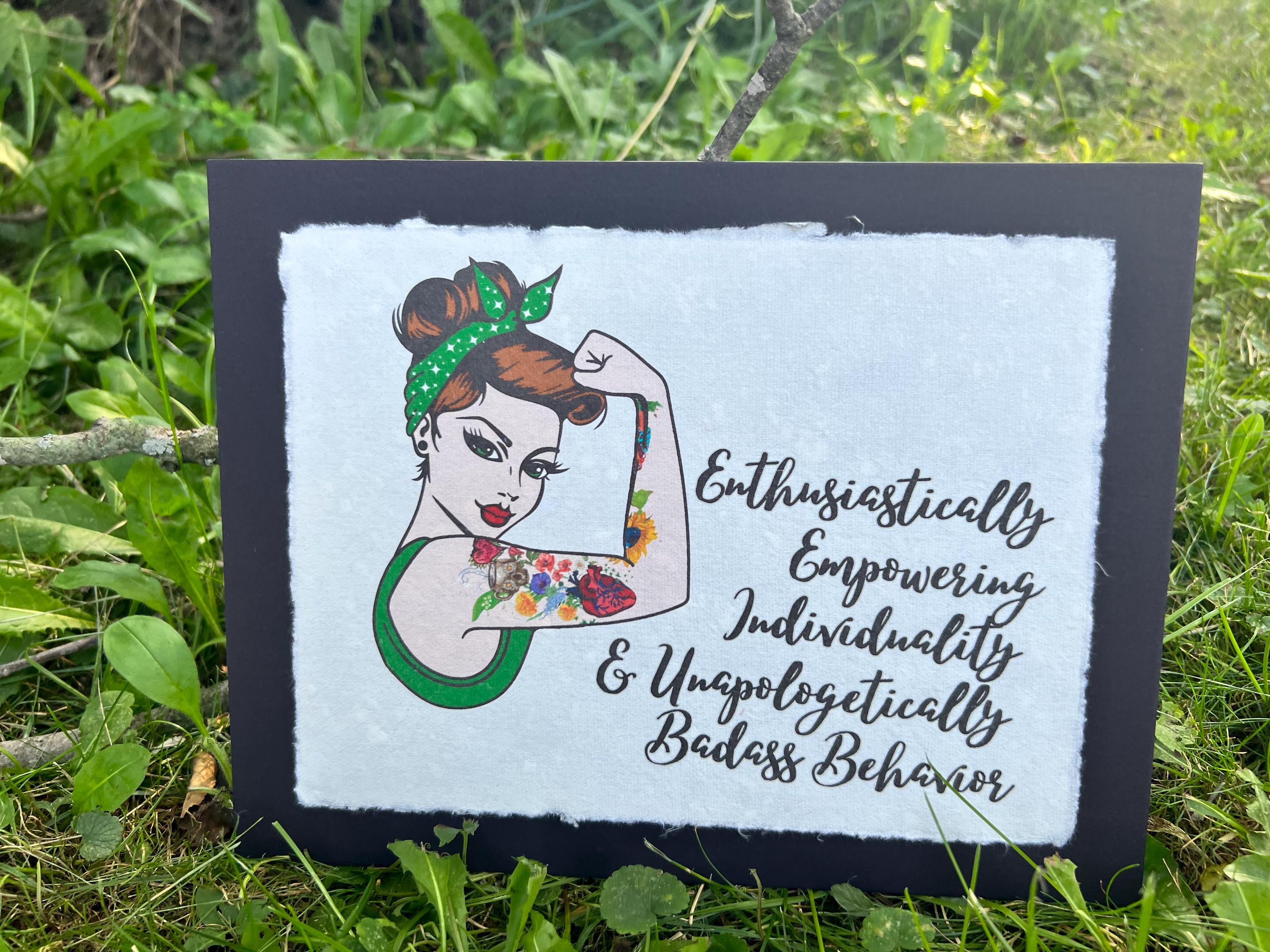 Handmade Paper Wall Art, Enthusiastically Empowering Unapologetically ...