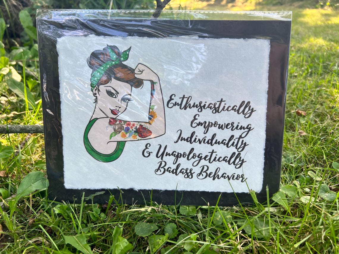 Handmade Paper Wall Art, Enthusiastically Empowering Unapologetically ...