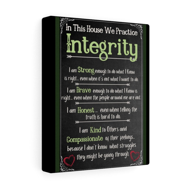 Integrity Poster - Etsy