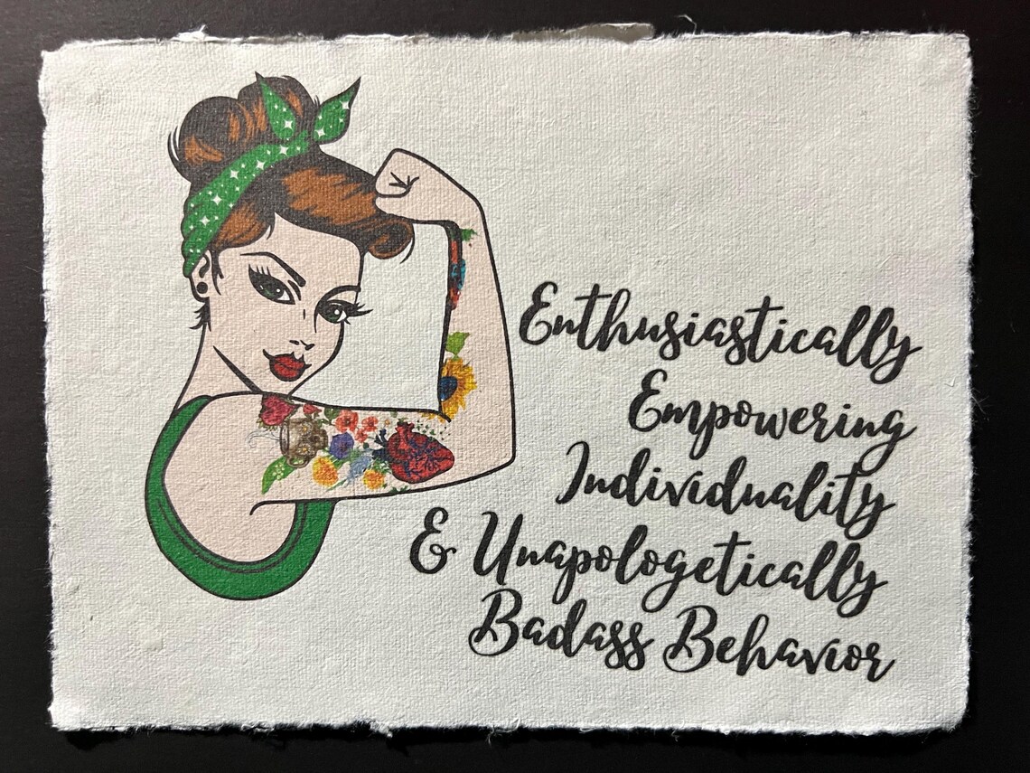 Handmade Paper Wall Art, Enthusiastically Empowering Unapologetically ...